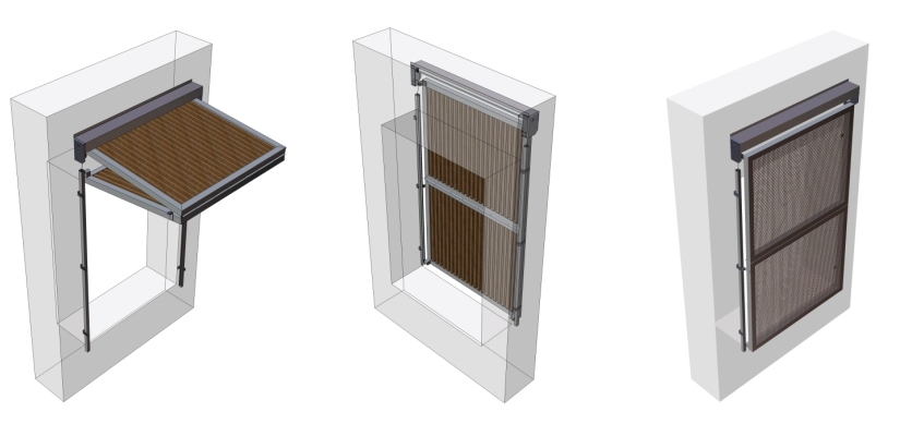 Hinged push up panels by Soltec - Soltec