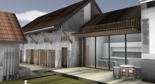 Dvižni panel L 80, letvice sibirski macesen, motorizirani, Slovenija